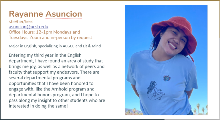 The English Peer Mentoring Program | UCSB English Department